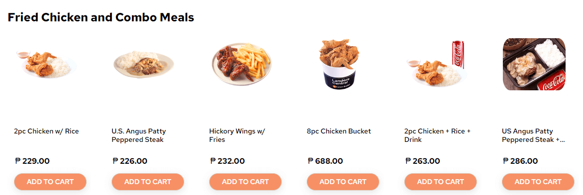 Landers Central Philippines Menu Prices 2024