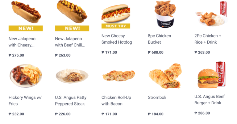 Landers Central Philippines Menu Prices 2024